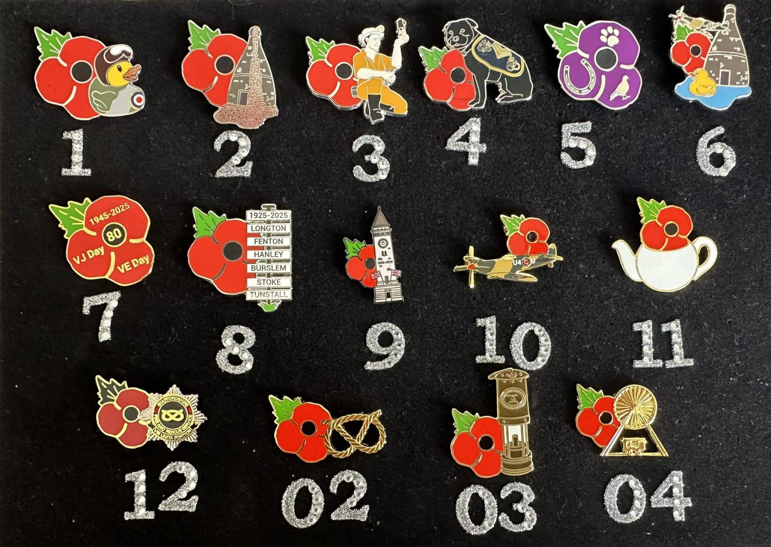 Royal British Legion Poppy Pin Badges – Kelvin Chell – The Hitmix 107.5 FM